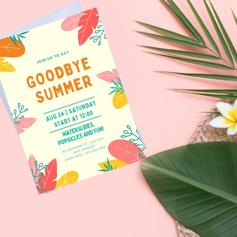 Summer Invitations - Etsy