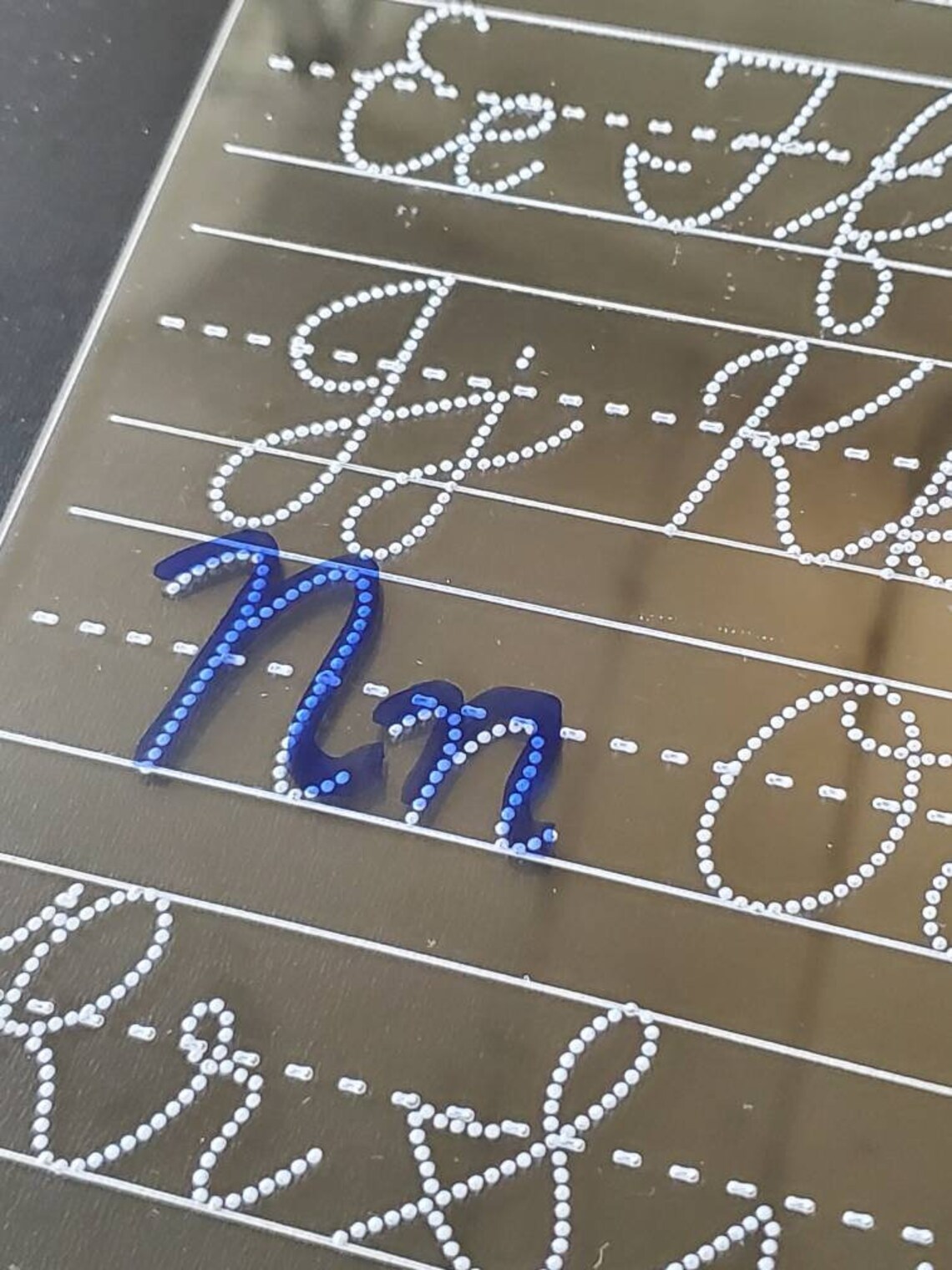 Tracing Board Cursive Alphabet Homeschooling Dry Erase | Etsy