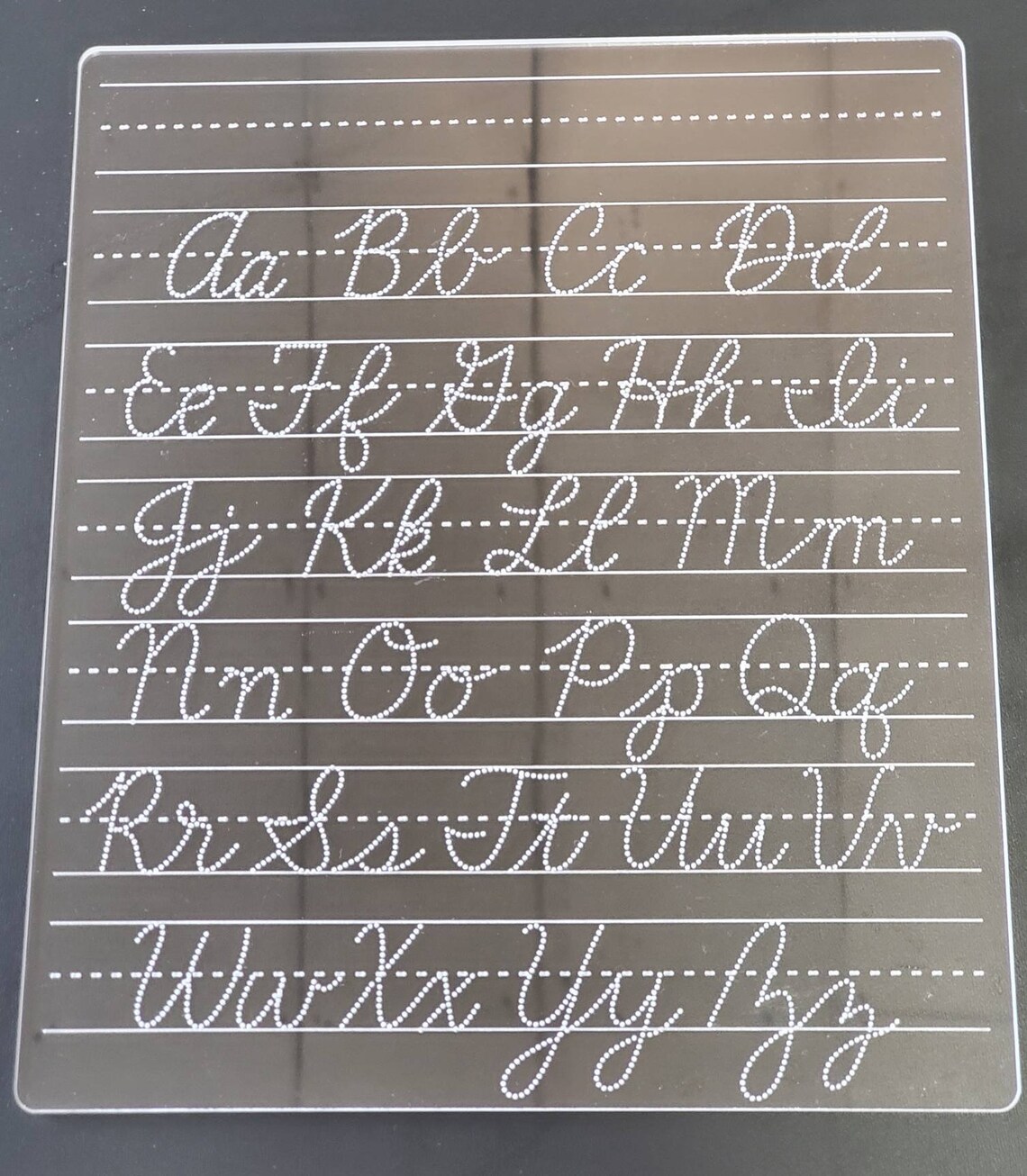 Tracing Board Cursive Alphabet Homeschooling Dry Erase | Etsy