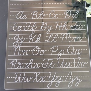 Tracing Board, Cursive Alphabet, Homeschooling, Dry Erase, Writing ...