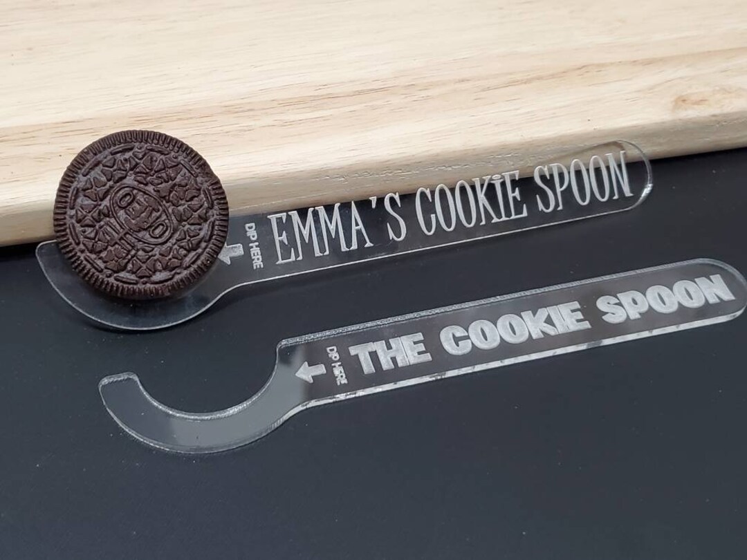 Personalized Cookie Dipping Spoon, Milk Dipping Spoon, Stocking Stuffer ...
