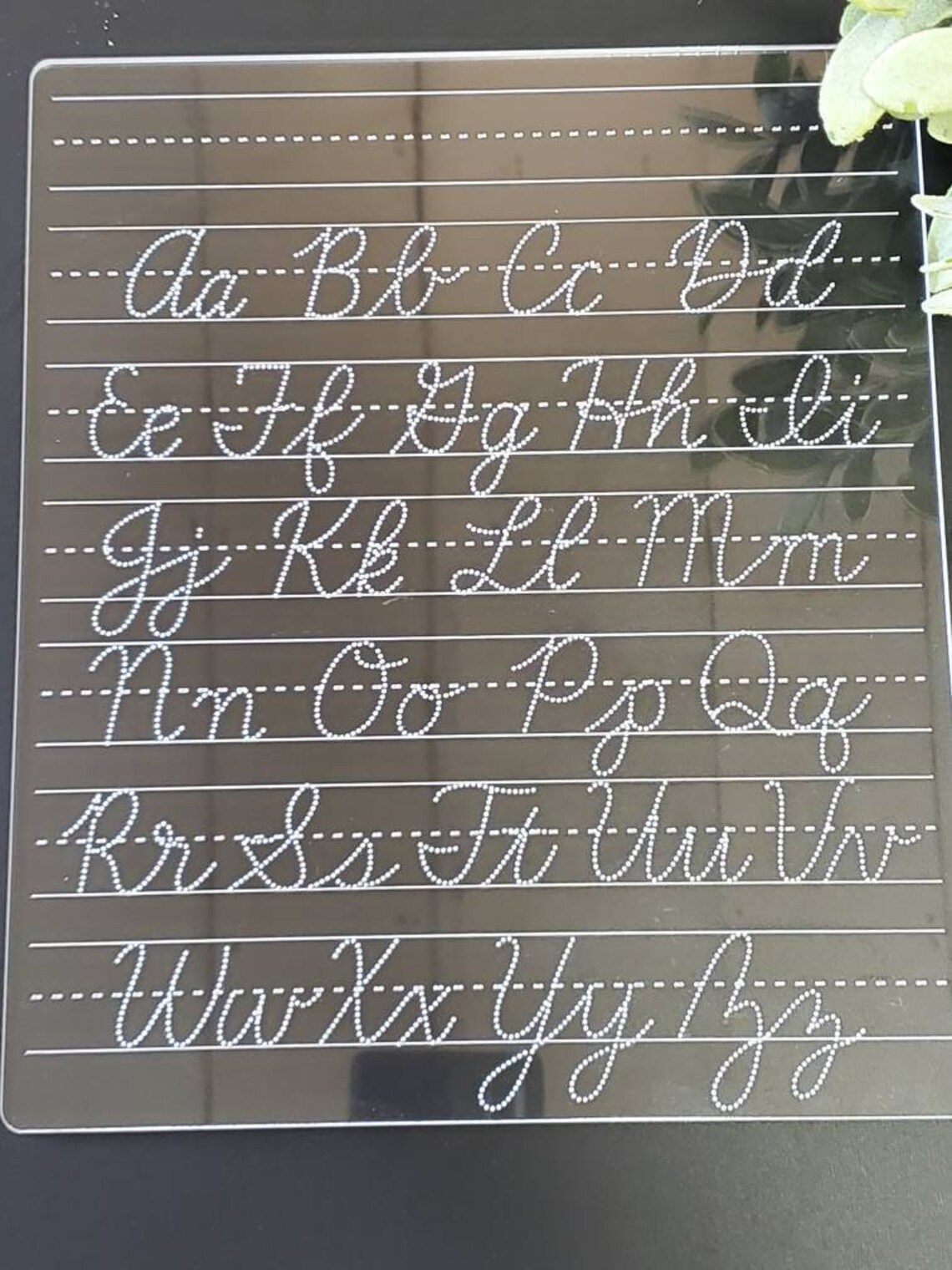 Tracing Board Cursive Alphabet Homeschooling Dry Erase | Etsy