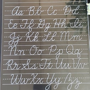Tracing Board, Cursive Alphabet, Homeschooling, Dry Erase, Writing ...