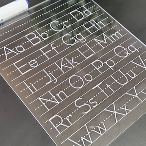 Personalized Alphabet Tracing Board, Tracing Alphabet, Handwriting ...