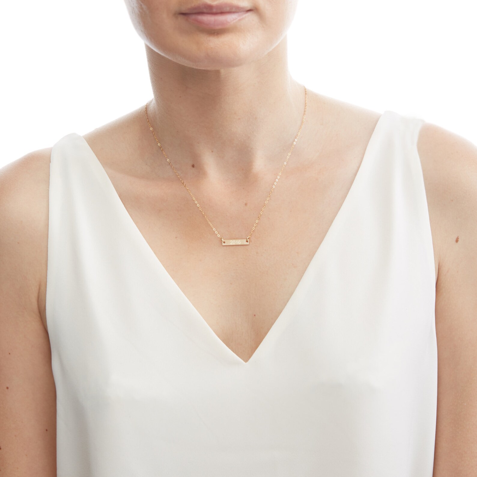 Reversible Custom Mini Gold Bar Necklace-personalized - Etsy