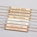 Reversible Custom Gold Bar Necklace-personalized - Etsy