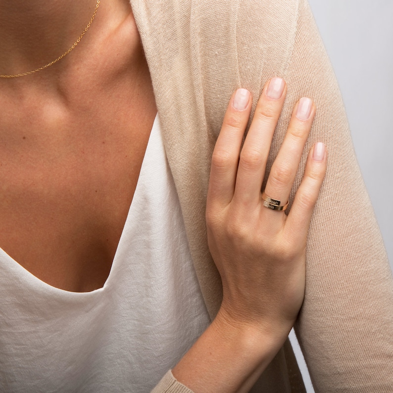 Personalized Wrap Rings-adjustable Custom Wrapped Rings-midi | Etsy