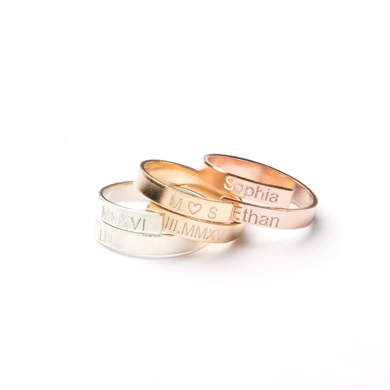 Personalized Wrap Rings-adjustable Custom Wrapped Rings-midi | Etsy