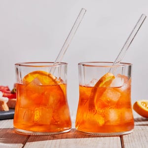 Handmade Recycled Aperol Spritz Set – Two Drinking Glasses With ...