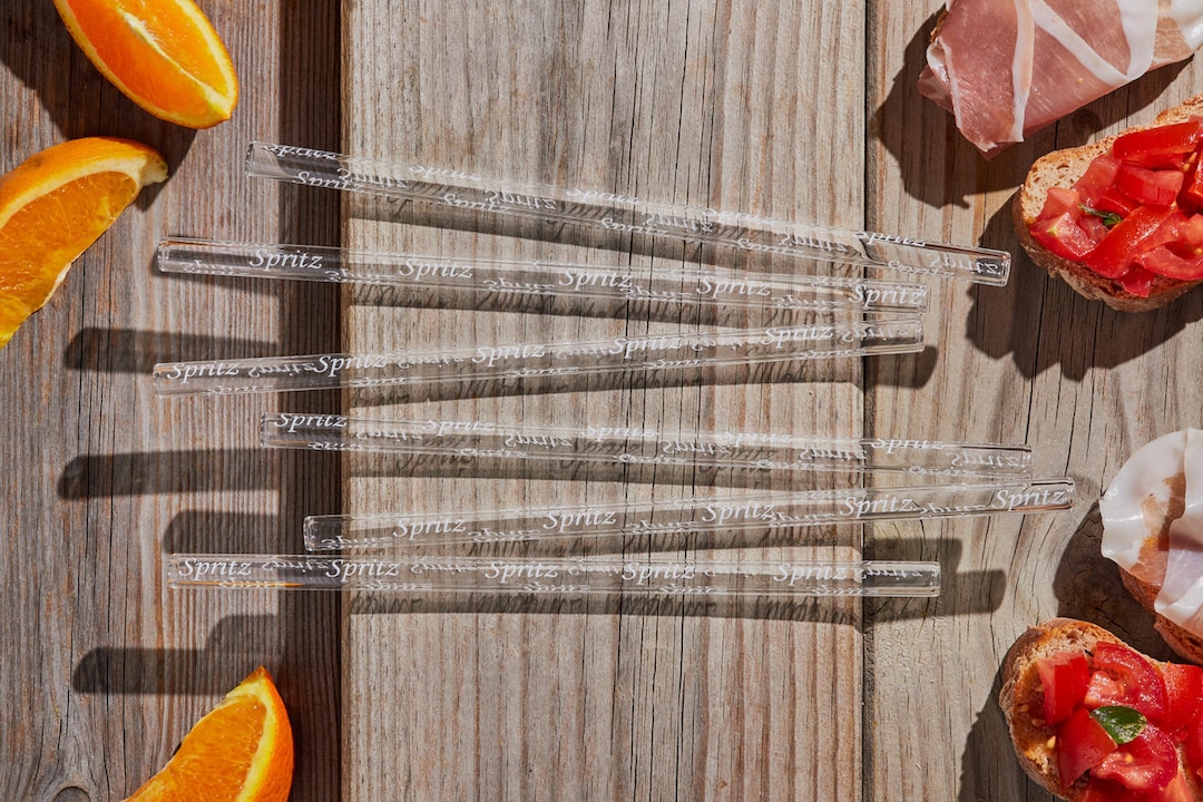 The Original Spritz Glass Straws White Model. 6 Glass Straws ...