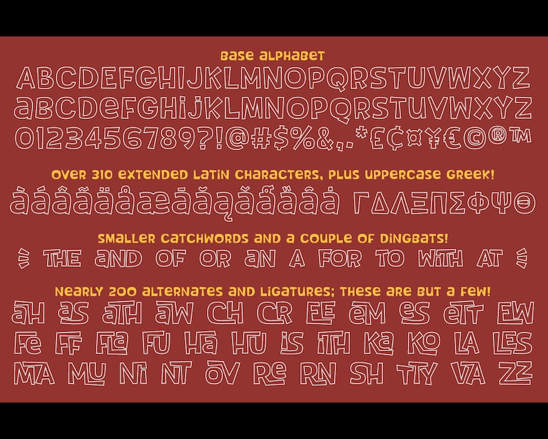 Tropical Punch Font: Retro, Vintage, Tiki-style With Interlocking ...