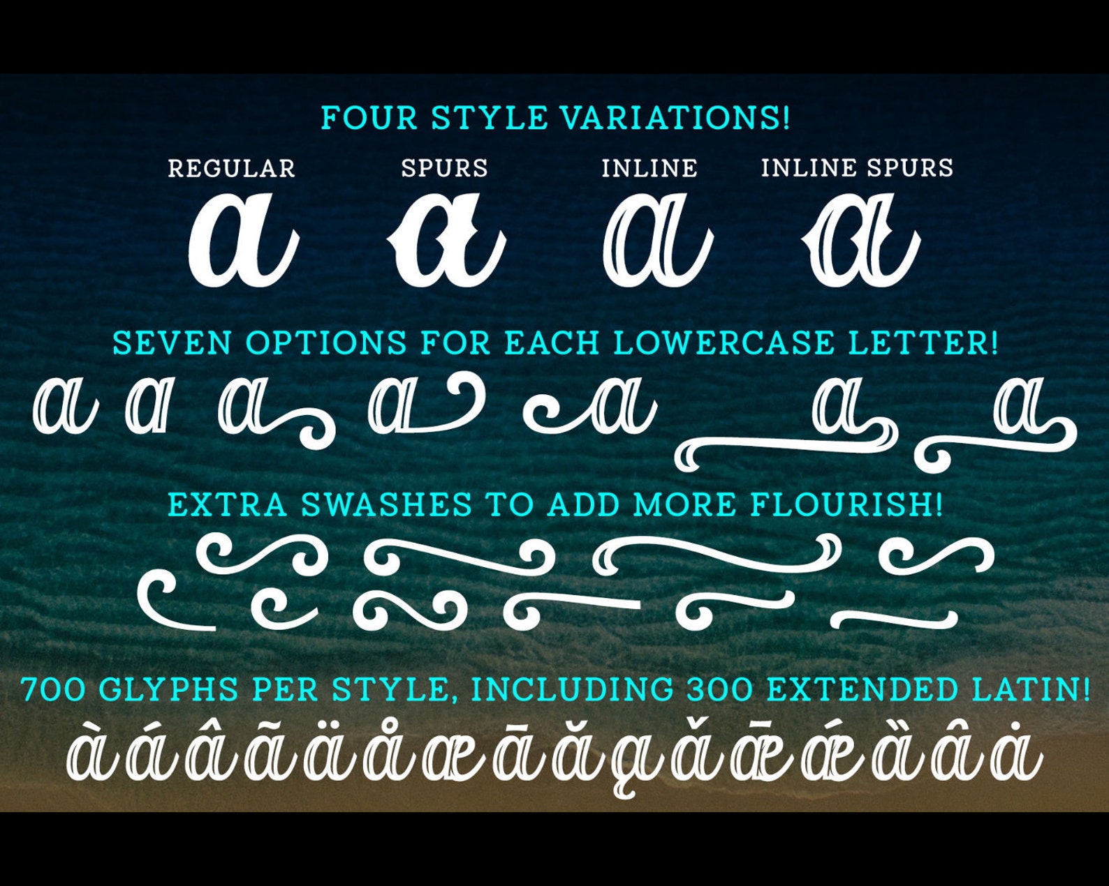 Orchid Key: a Four-font Retro Script Family With Alternates and Swashes ...