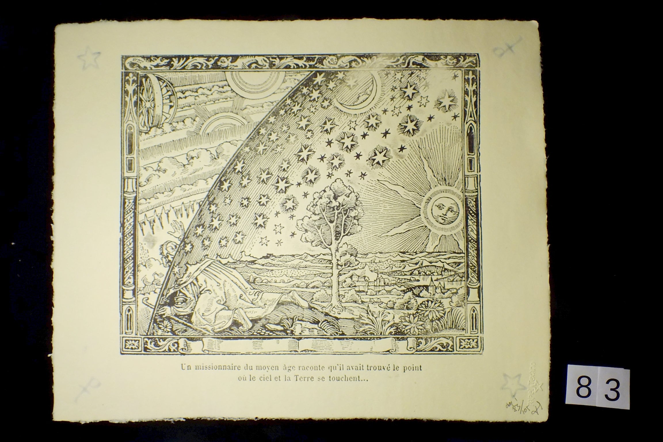 Coa Medieval Woodcut Letterpress Poster Mystic Pilgrim France 1888 ...