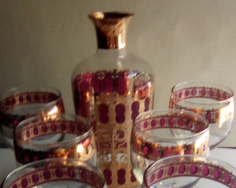 Culver Gold Decanter - Etsy