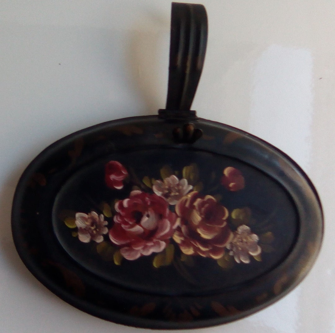 Silent Butler Tole Painted Floral - Etsy