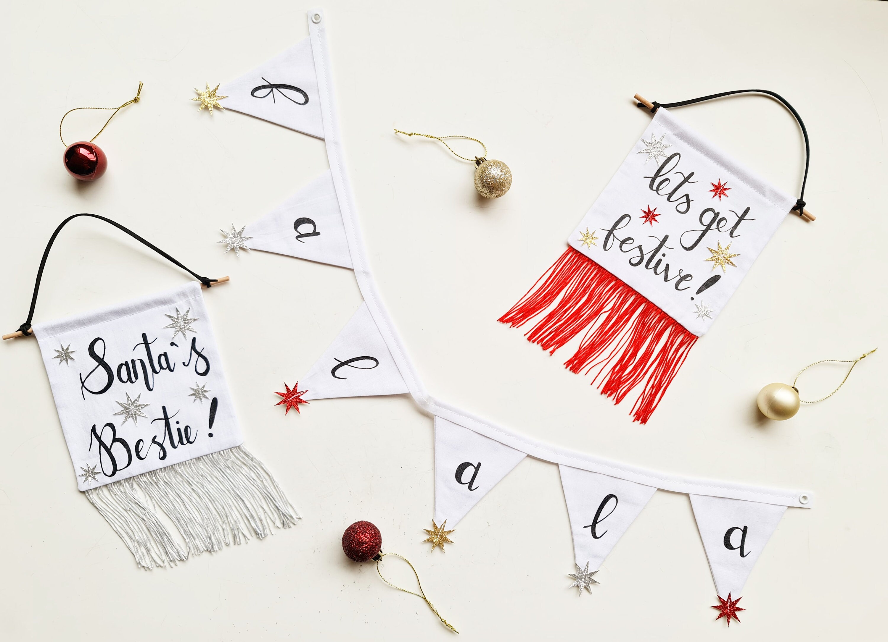 Santa's Bestie Banner Christmas Banner Christmas - Etsy