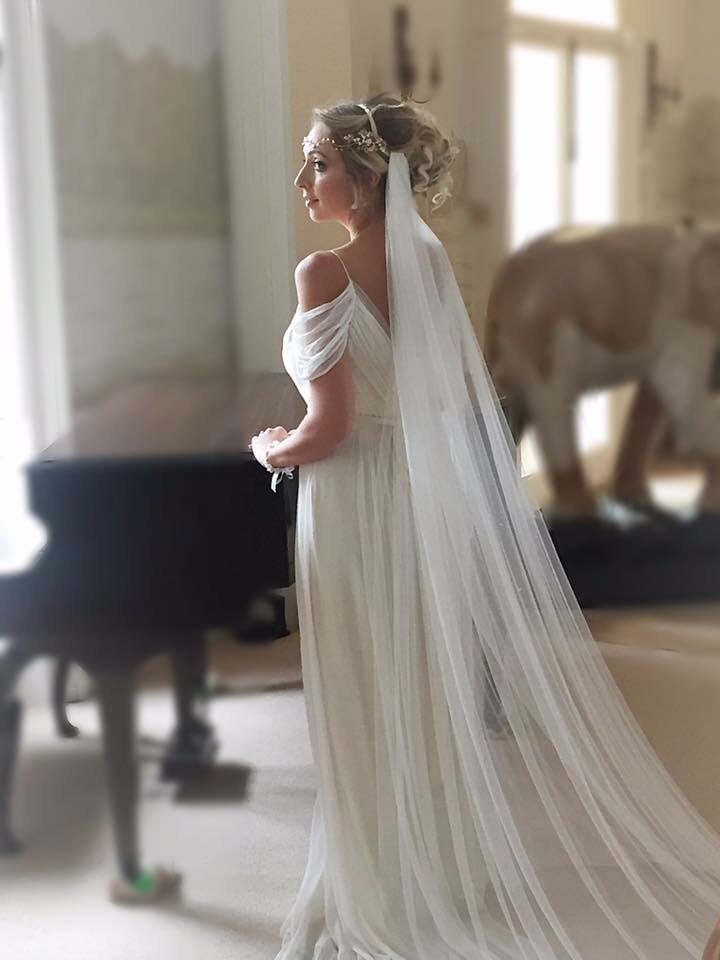 Draped Cathedral Veil Draped Veil Drape Veil Soft Veil - Etsy UK