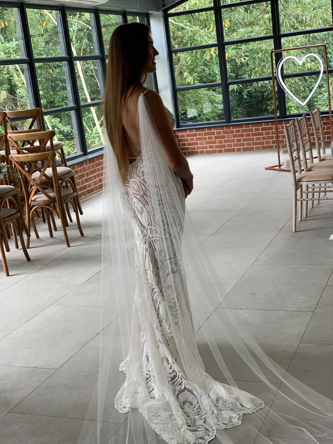 Bridal Wings, Tulle Wings, Wedding Wings, Veil Wings, Wedding Cape ...