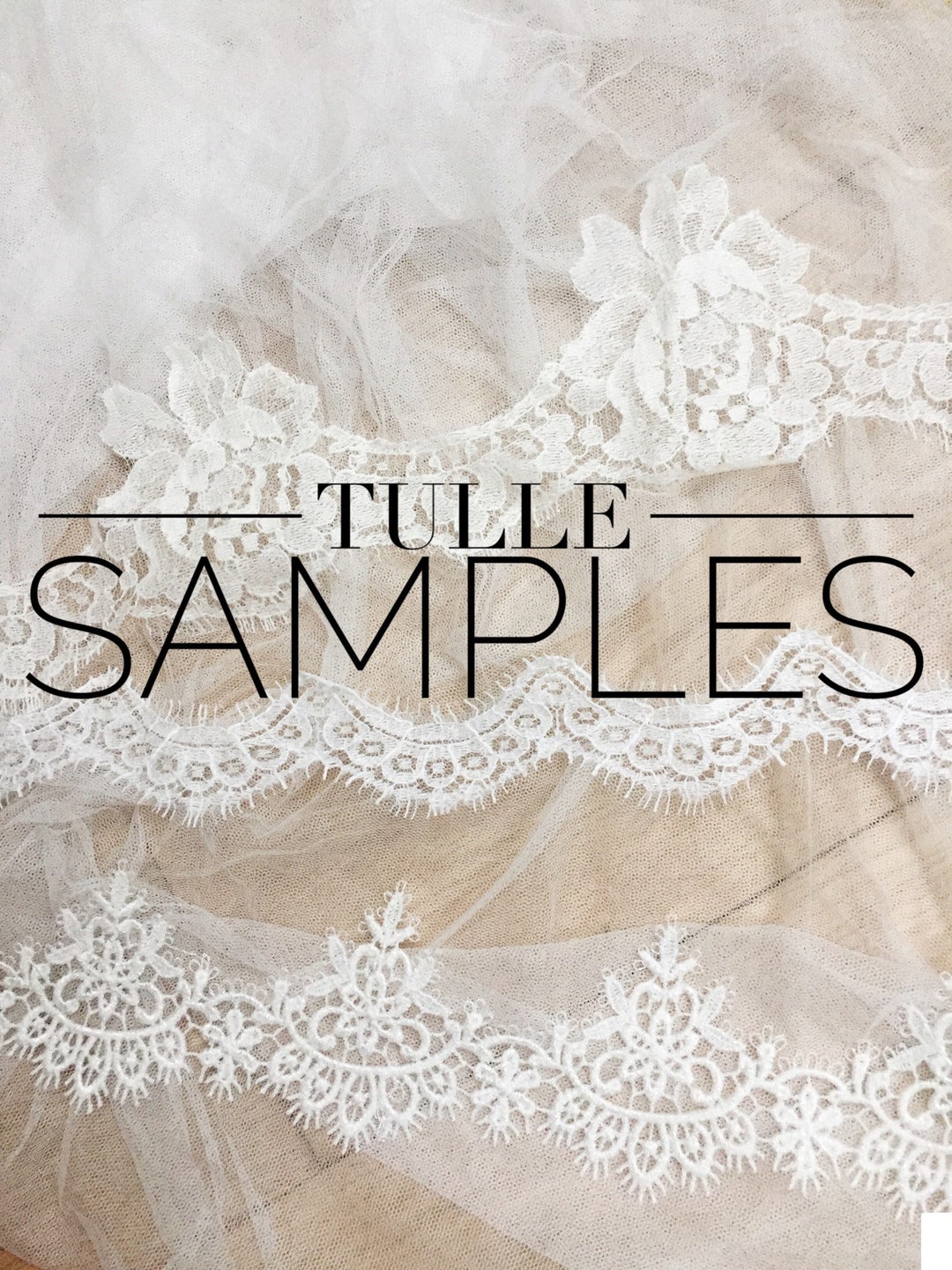 Veil Samples, Tulle Samples, Soft Tulle Samples, Lace Samples, Veil ...