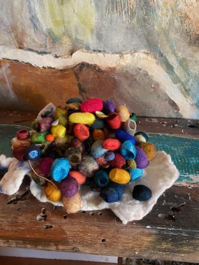Silk Cut Cocoons- Hand Dyed - Etsy