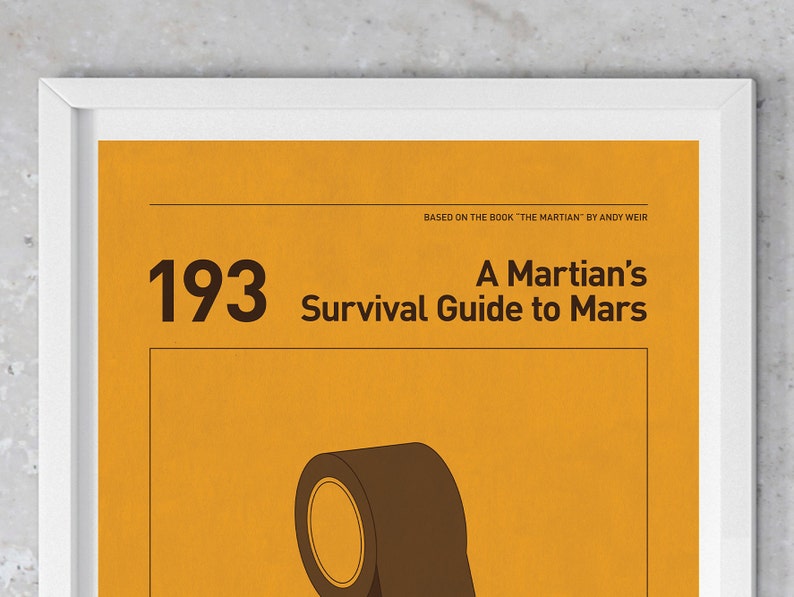 The Martian (2015) | Minimalist Poster (#3 of 5 Set) Instant Digital ...