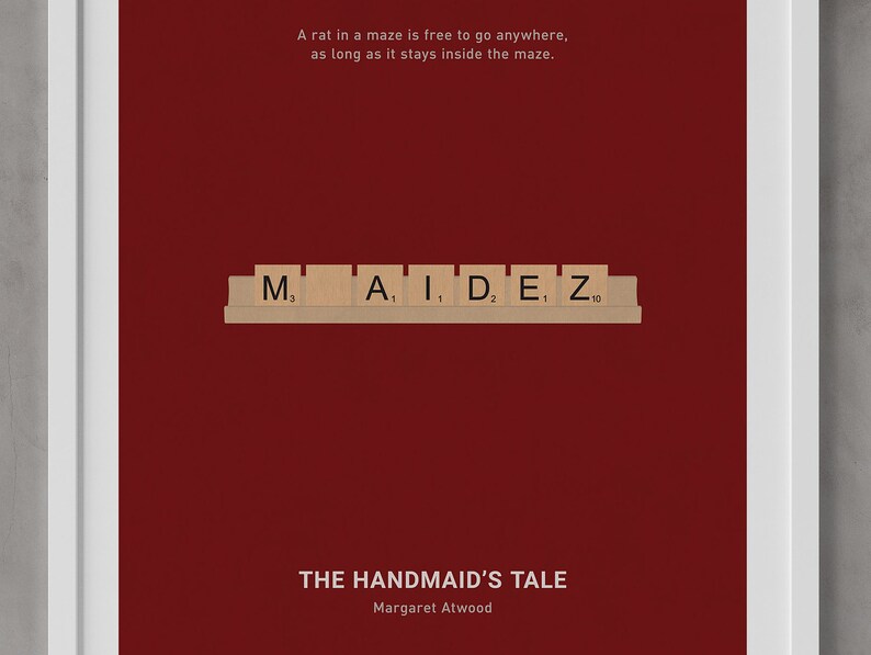 The Handmaid's Tale (1985) | Minimalist Poster Instant Digital Download ...
