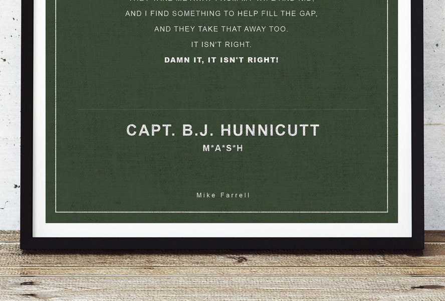 MASH 1972-1983 Minimalist Poster Instant Digital Download Mike Farrell ...