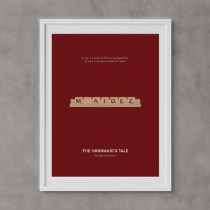 The Handmaid's Tale (1985) | Minimalist Poster Instant Digital Download ...
