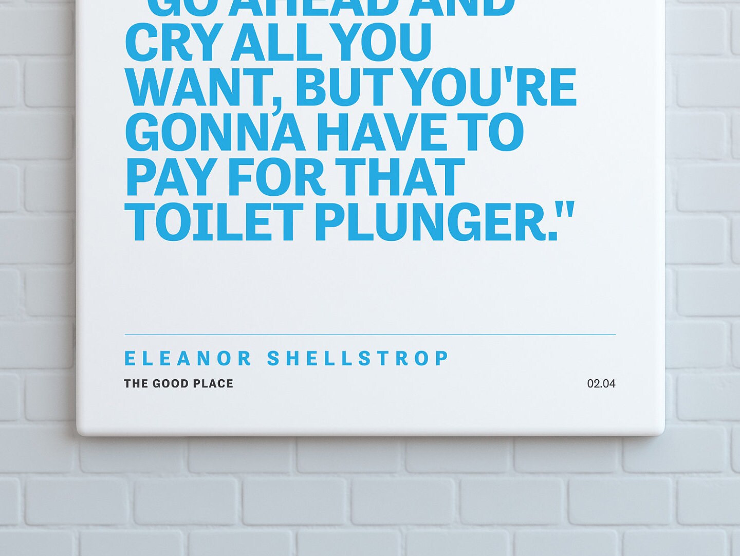 The Good Place 2016-2020 Minimalist Posters Set of 8 Instant Digital ...