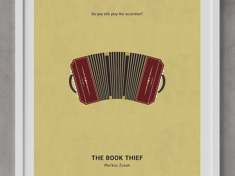 The Book Thief (2005) | Minimalist Poster Instant Digital Download ...