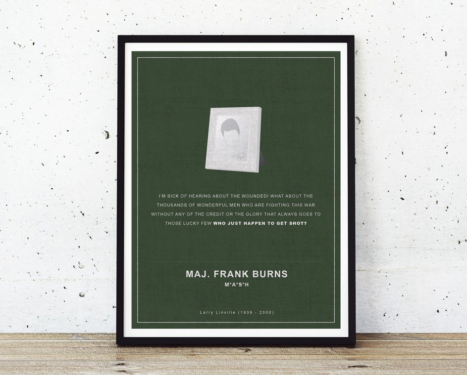 MASH 1972-1983 Minimalist Poster Instant Digital Download Larry ...