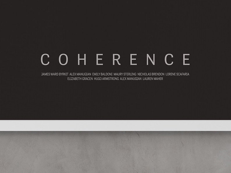 Coherence 2013 Minimalist Poster Instant Digital Download Glowsticks ...