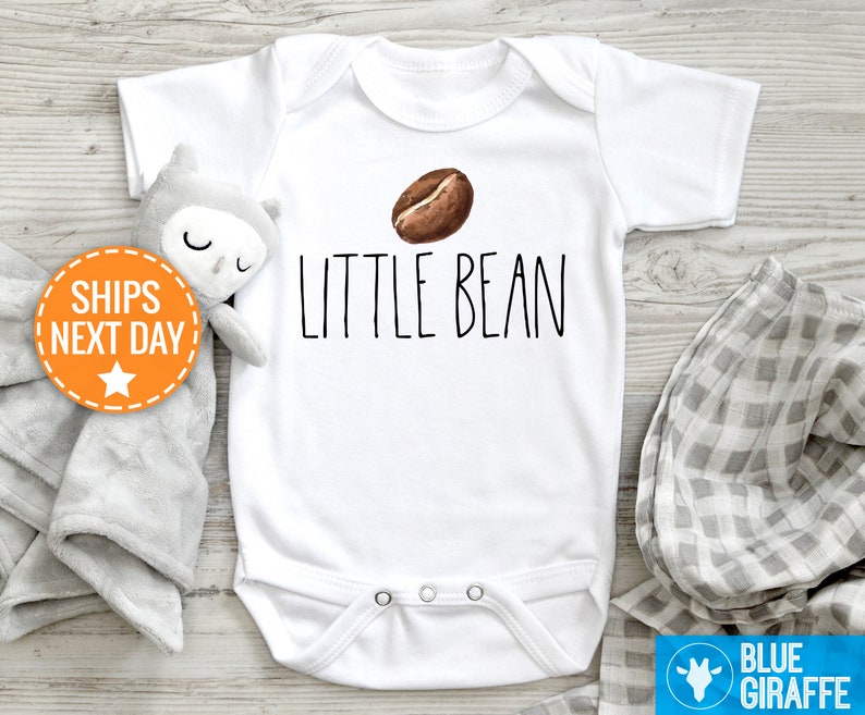 Cute Little Bean Coffee Toddler Shirt Coffee Onesie Baby | Etsy