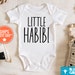 Habibi Habibti Heart Bodysuit, Beloved, Arabic, Valentine's Day ...