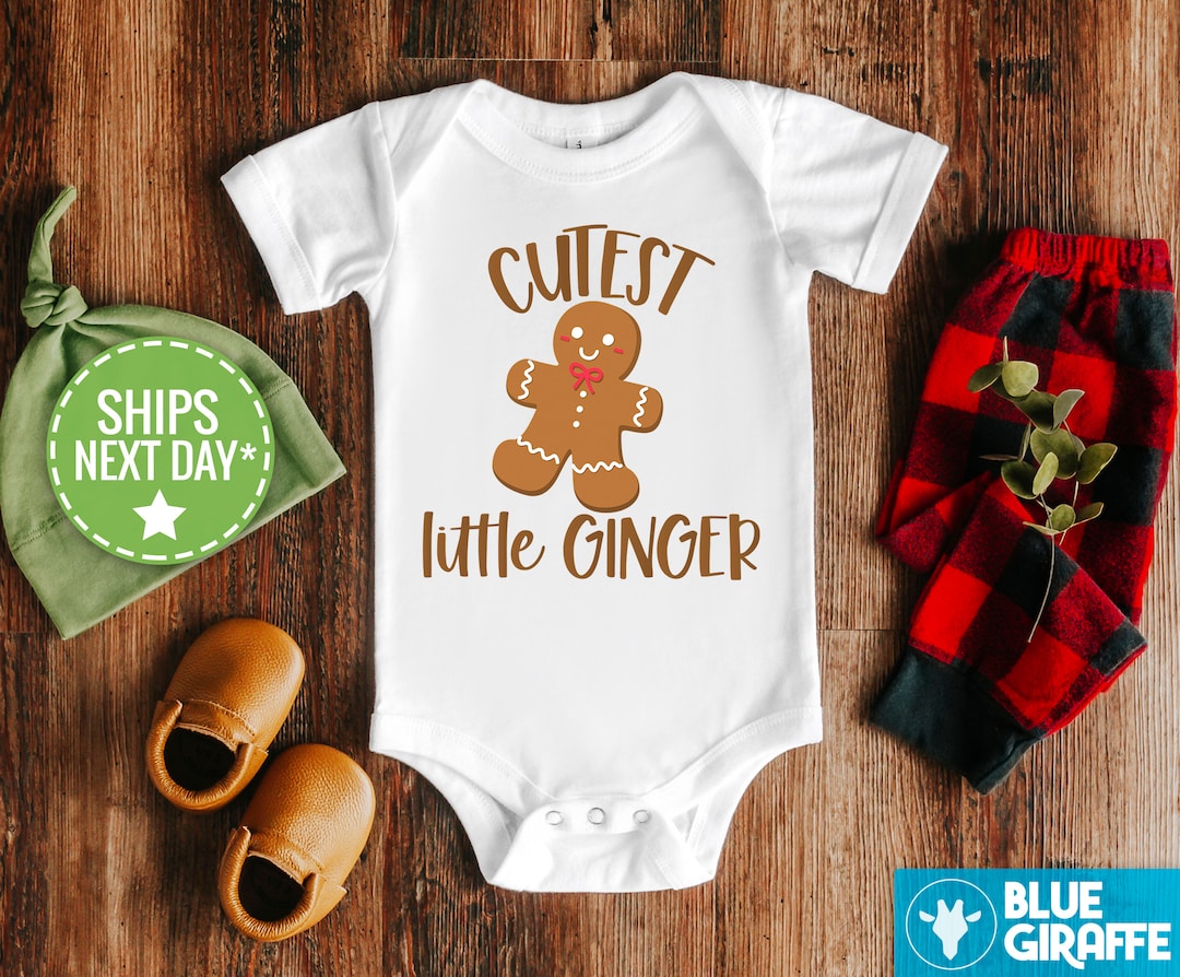 Cute Gingerbread Man Baby Onesie®, Cutest Little Ginger Bodysuit ...