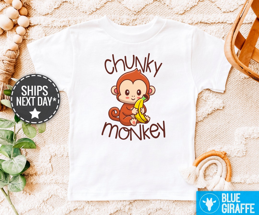 Funny Monkey Baby Toddler Shirt - Chunky Monkey Baby Onesie® - Funny ...