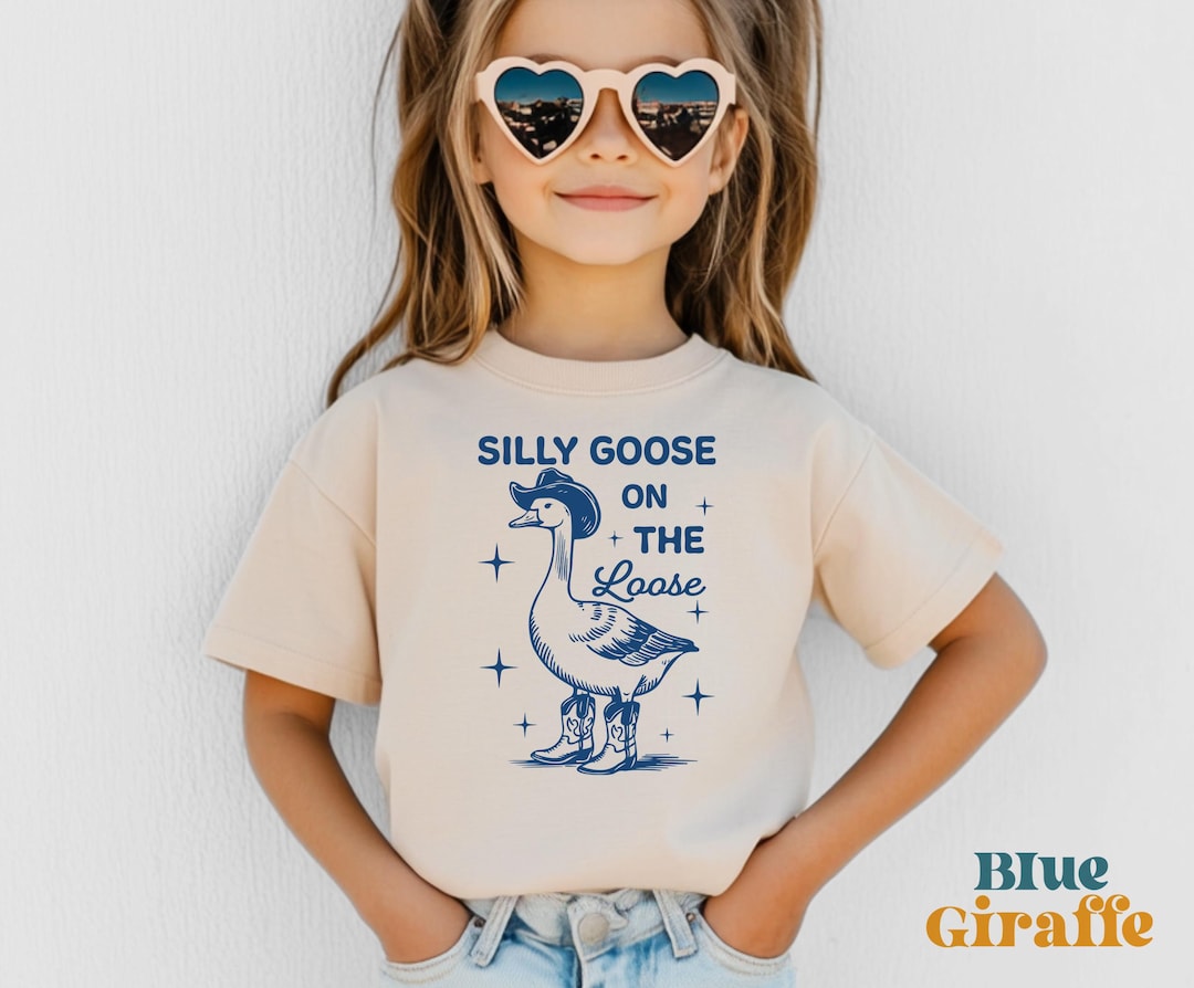 Silly Goose on the Loose Toddler Shirt - Funny Silly Goose Kids Shirt ...