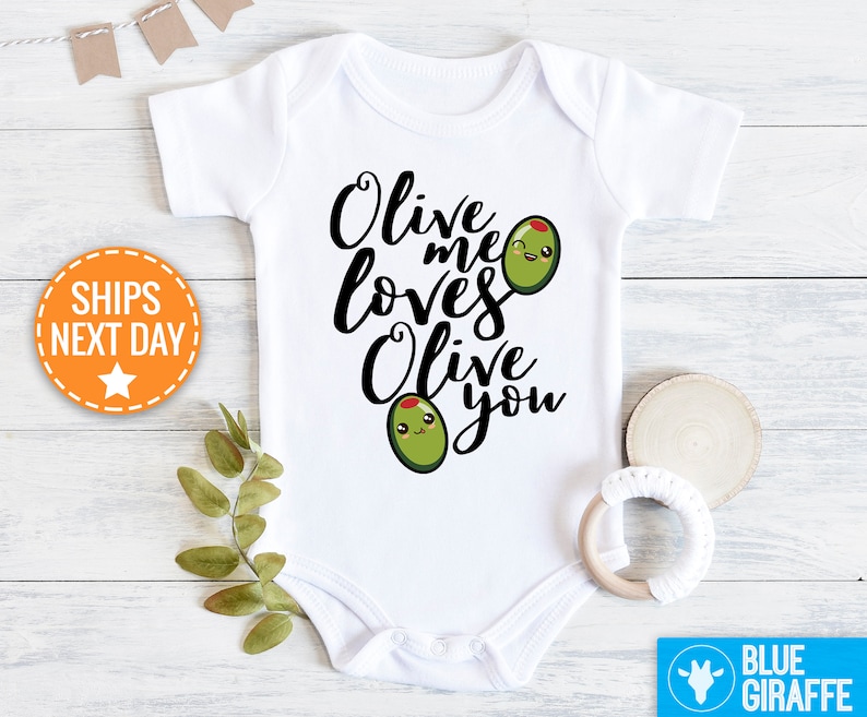 Olive Me Love Olive You Baby Toddler Shirt, Olive Baby Onesie®, Vegan ...