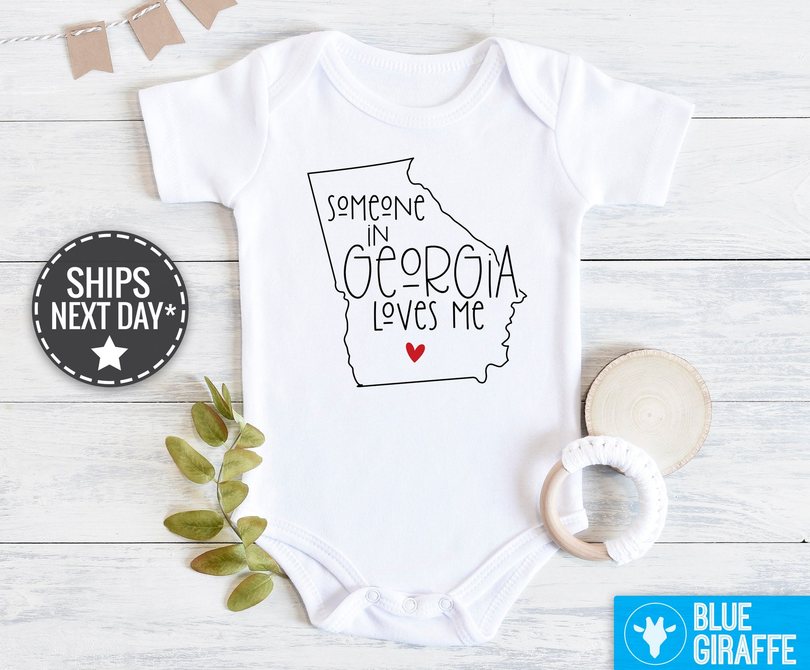 Someone in Georgia Loves Me Baby Onesie®, Georgia Baby Clothes, Loved ...