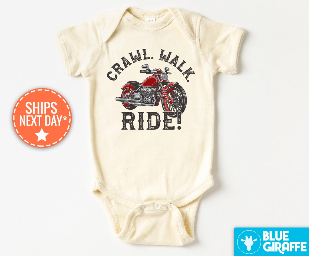 Crawl Walk Ride Baby Onesie®, Crawl, Walk, Ride Baby Onesie®, Cute ...