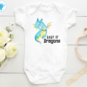 Baby of Dragons Bodysuit, Dragon Themed Onesie®, Baby Boy Clothes, Baby ...