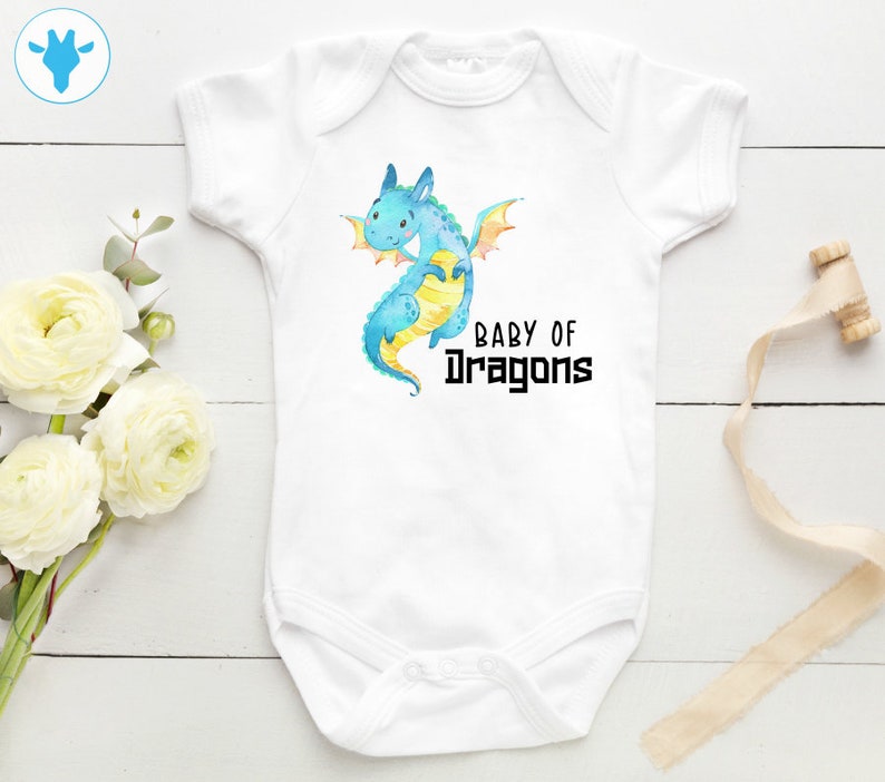 Baby of Dragons Bodysuit, Dragon Themed Onesie®, Baby Boy Clothes, Baby ...