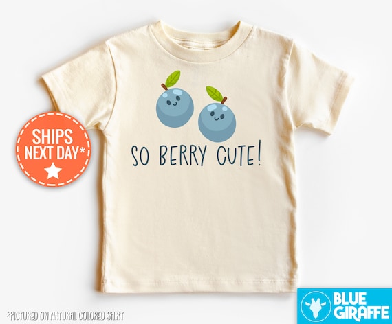 So Berry Cute Kids Shirt Little Blueberry Natural Colored - Etsy