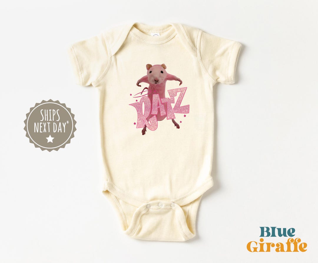 Ratz Meme Baby Onesie® - Silly Rat Mouse Baby Bodysuit - Funny Y2k Baby ...