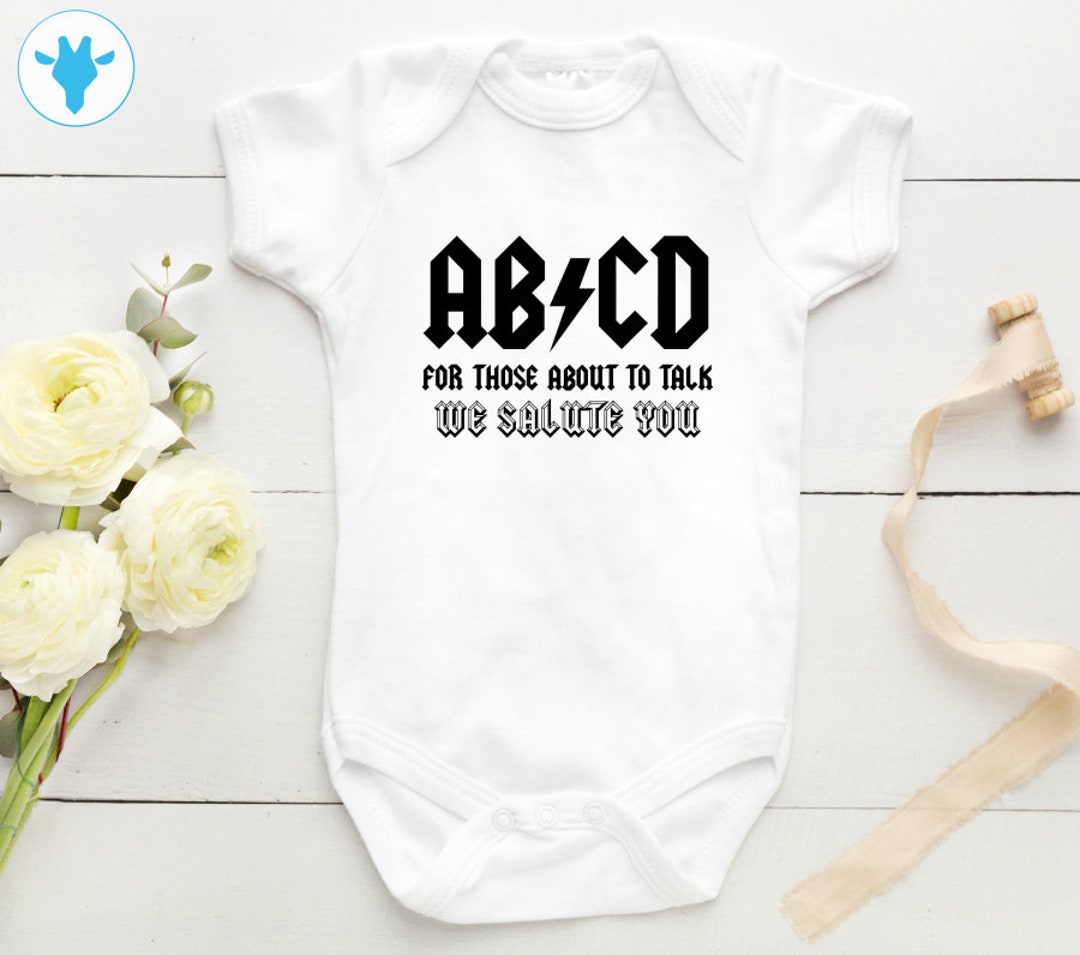 ABCD Bodysuit, Funny Baby Clothes, New Mom Gift, Cute Baby Shower Gift ...