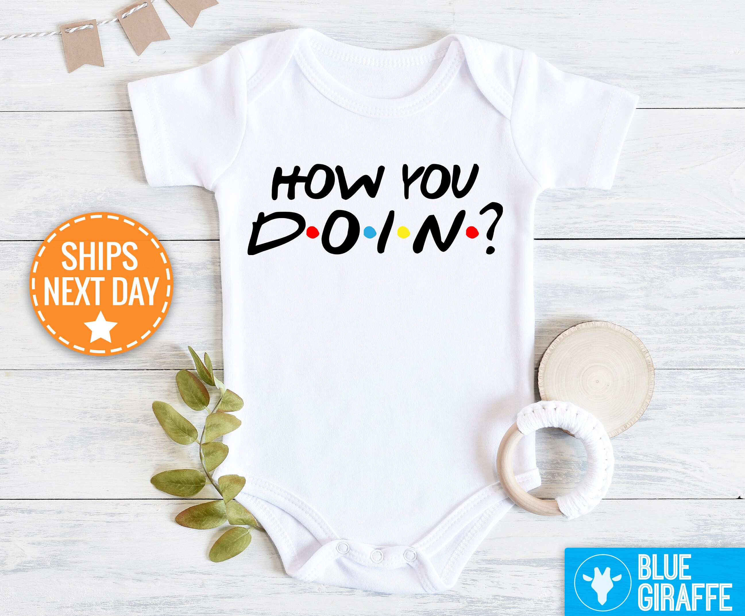 How You Doin Baby Bodysuit TV Show Baby Onesie® Outfits for - Etsy