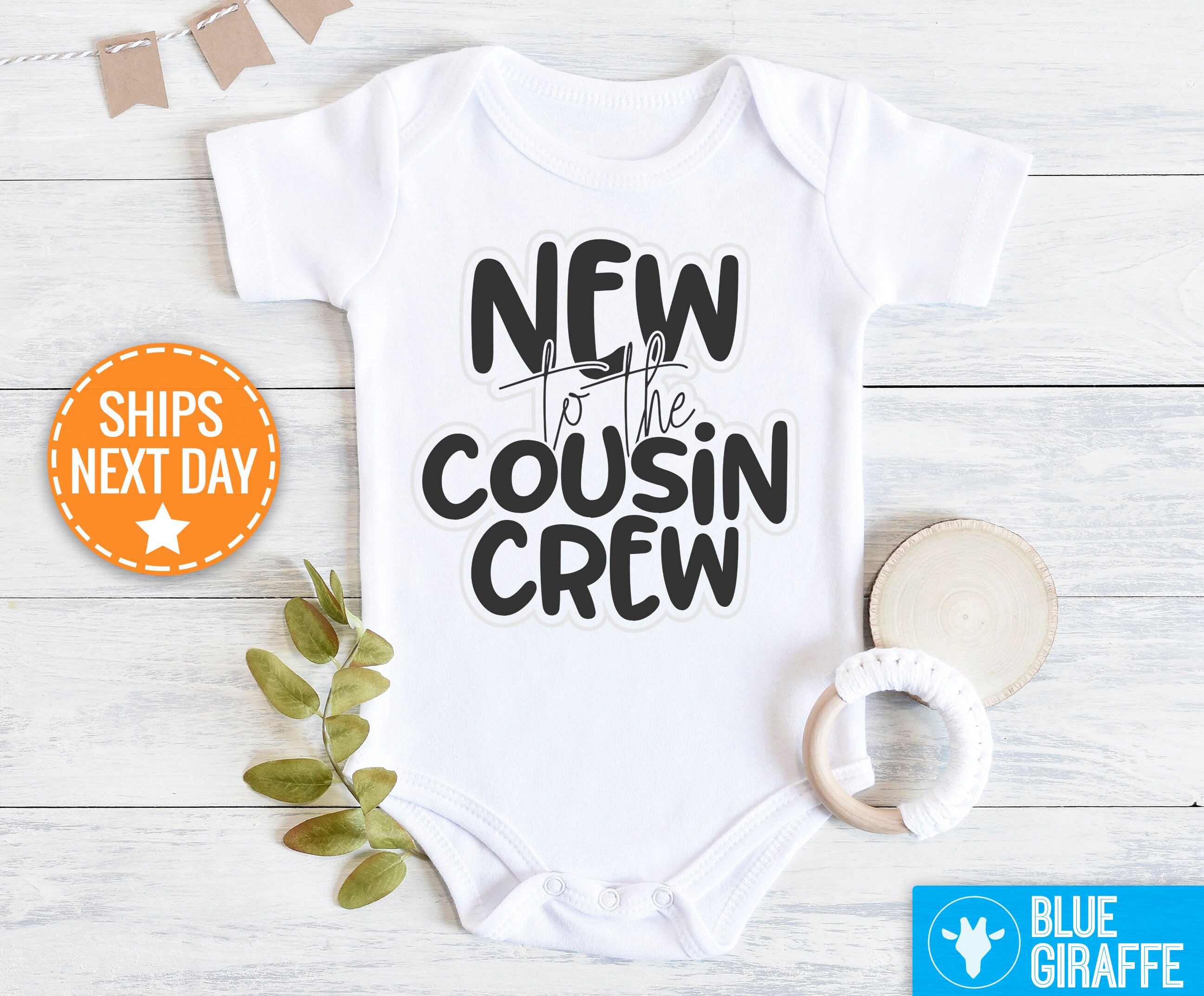 New To The Cousin Crew Onesie Cousin Crew Bodysuit Cousin | Etsy