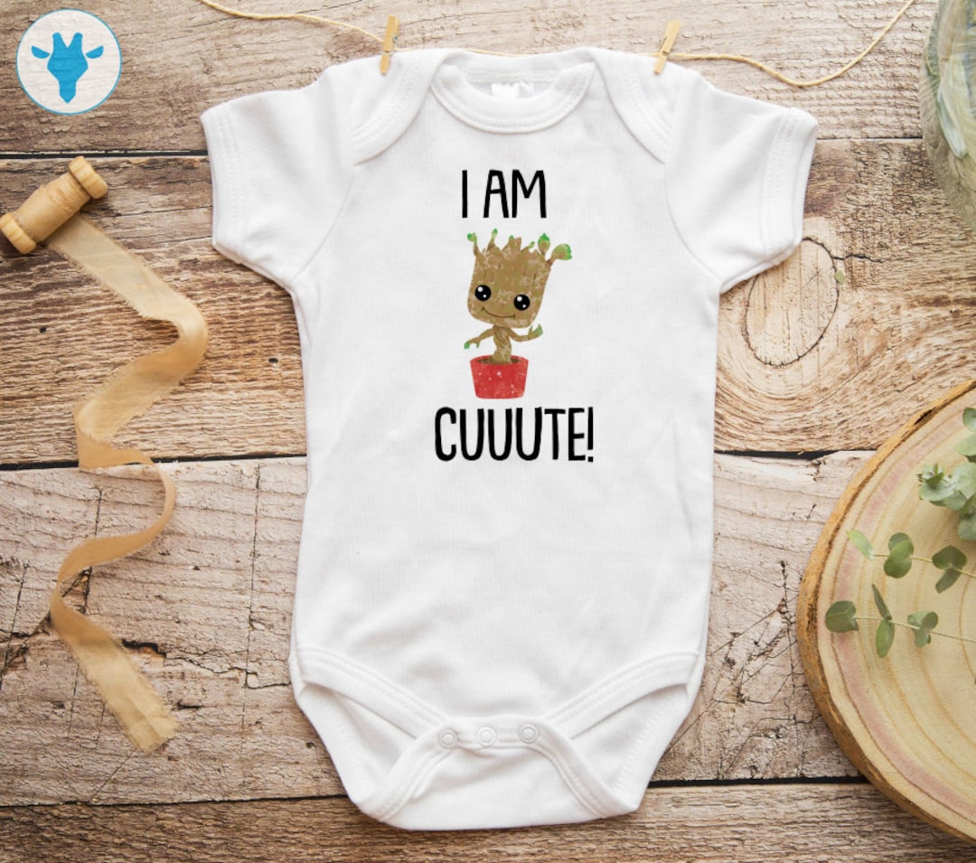 I Am Cuuute Onesie® - Groot Baby Clothes - Baby Shower Gift - Unisex ...