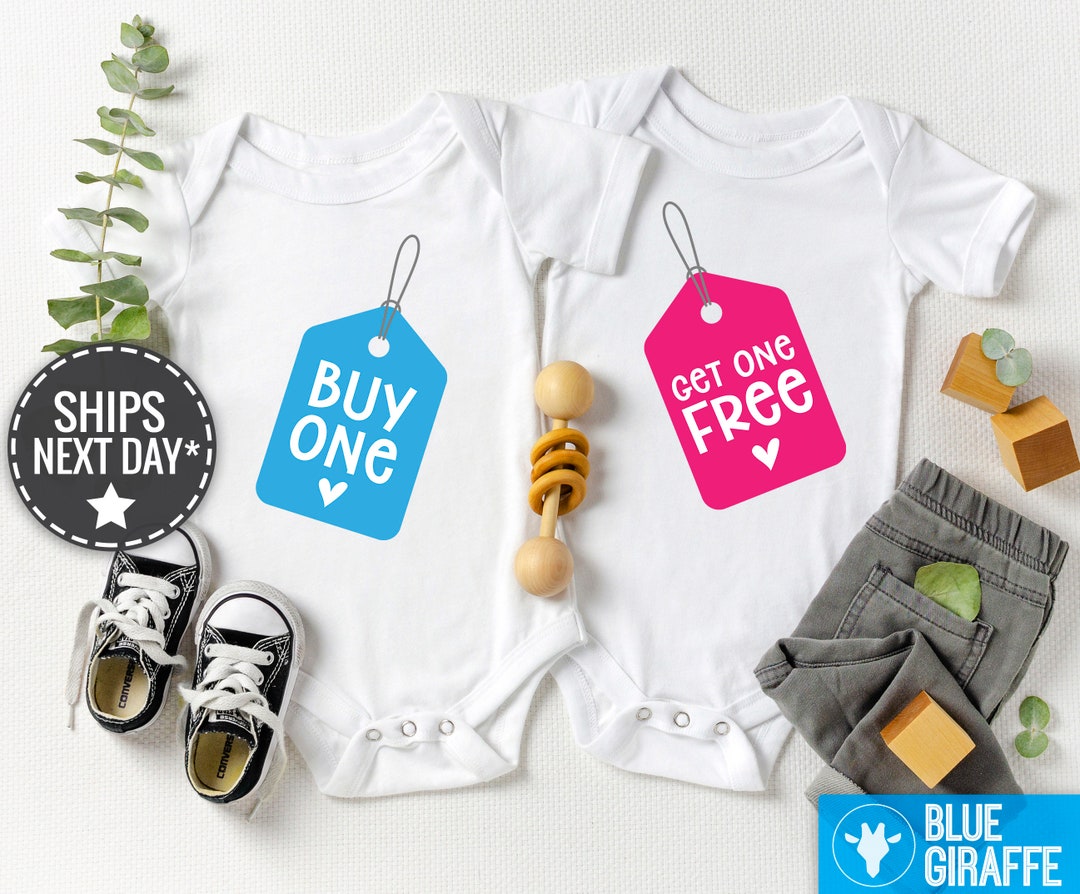 Buy One Get One Free Twin Onesie®s, Twin Baby Clothes, Twin Sets, Funny ...