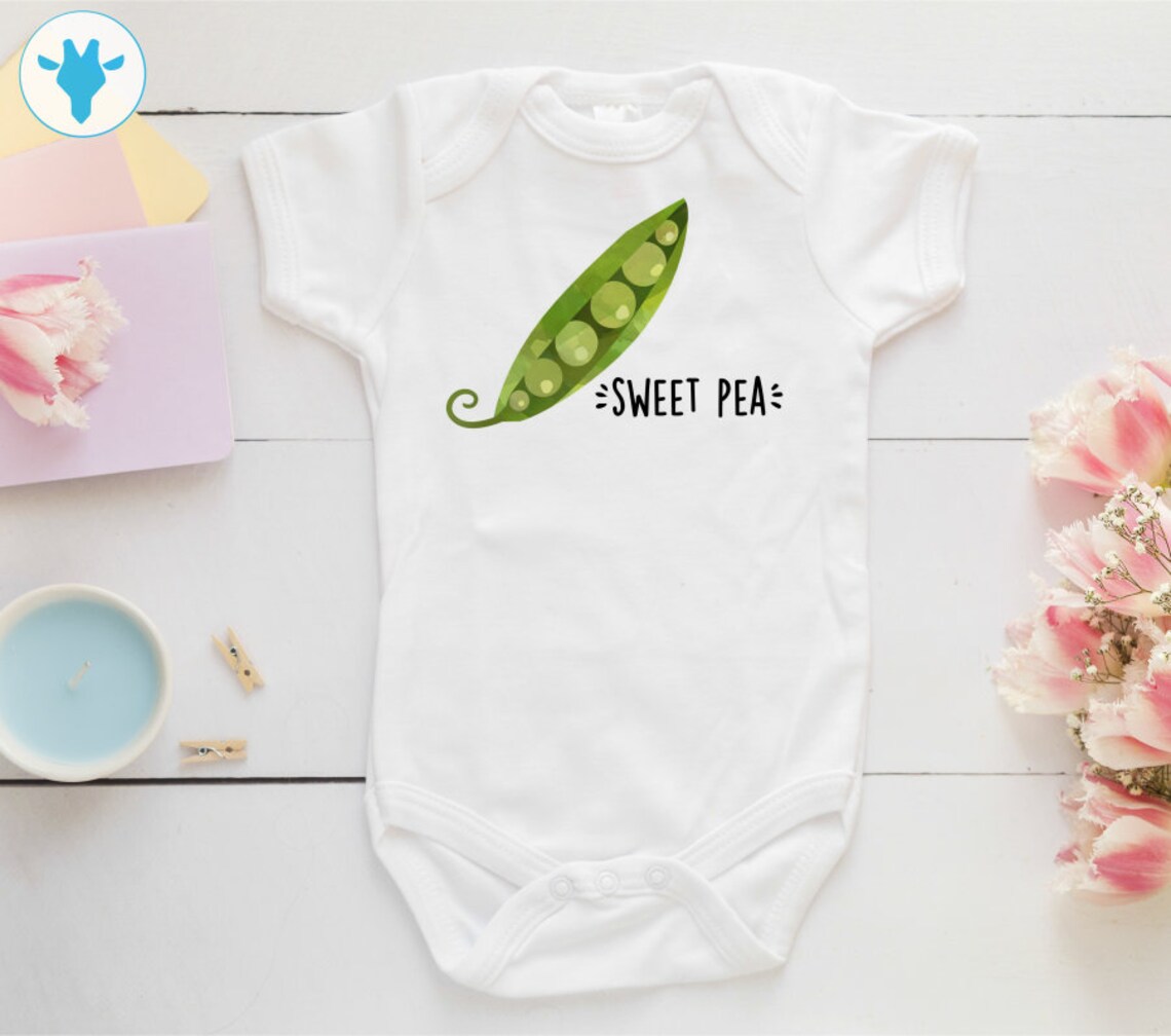 Sweet Pea Onesie® Food Themed Baby Clothes Cute Baby - Etsy